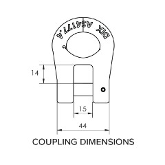 MAWBY HOOK 13MM 3.5T RATED PAIR - Parkside Towbars